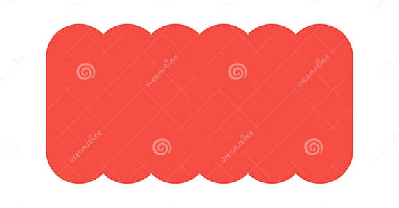 Rectangular Shape Uneven Curvy Edge Stock Illustration - Illustration ...
