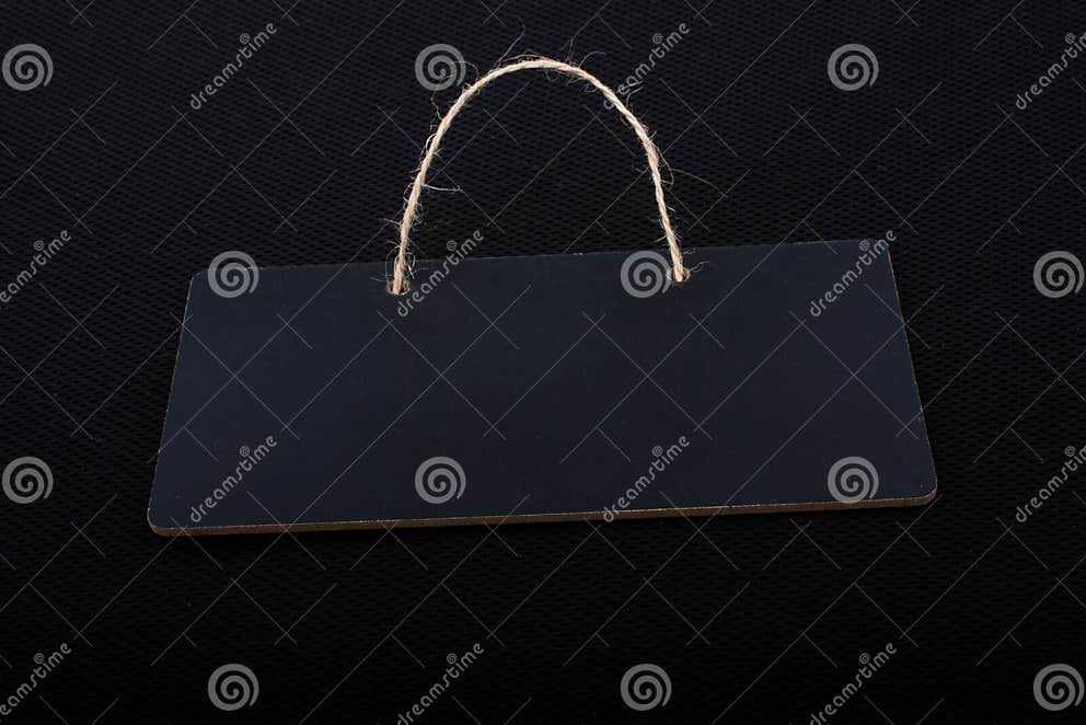 Rectangular Shaped Black Notice Board on Black Stock Photo - Image of ...