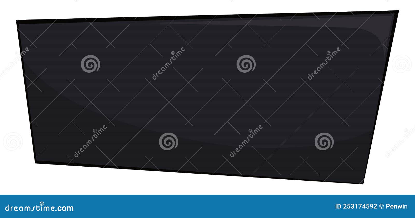 Rectangular Shaped Black Template Like Digital Screen, Vector ...