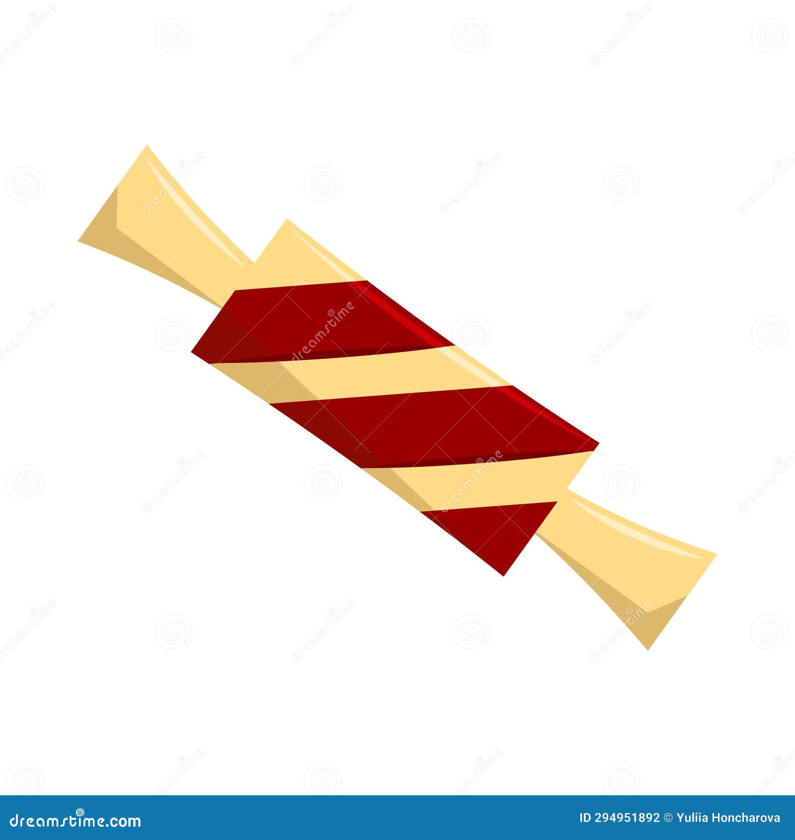 Rectangular Shaped Candy in Striped Package. Holiday Treats and Sweets ...