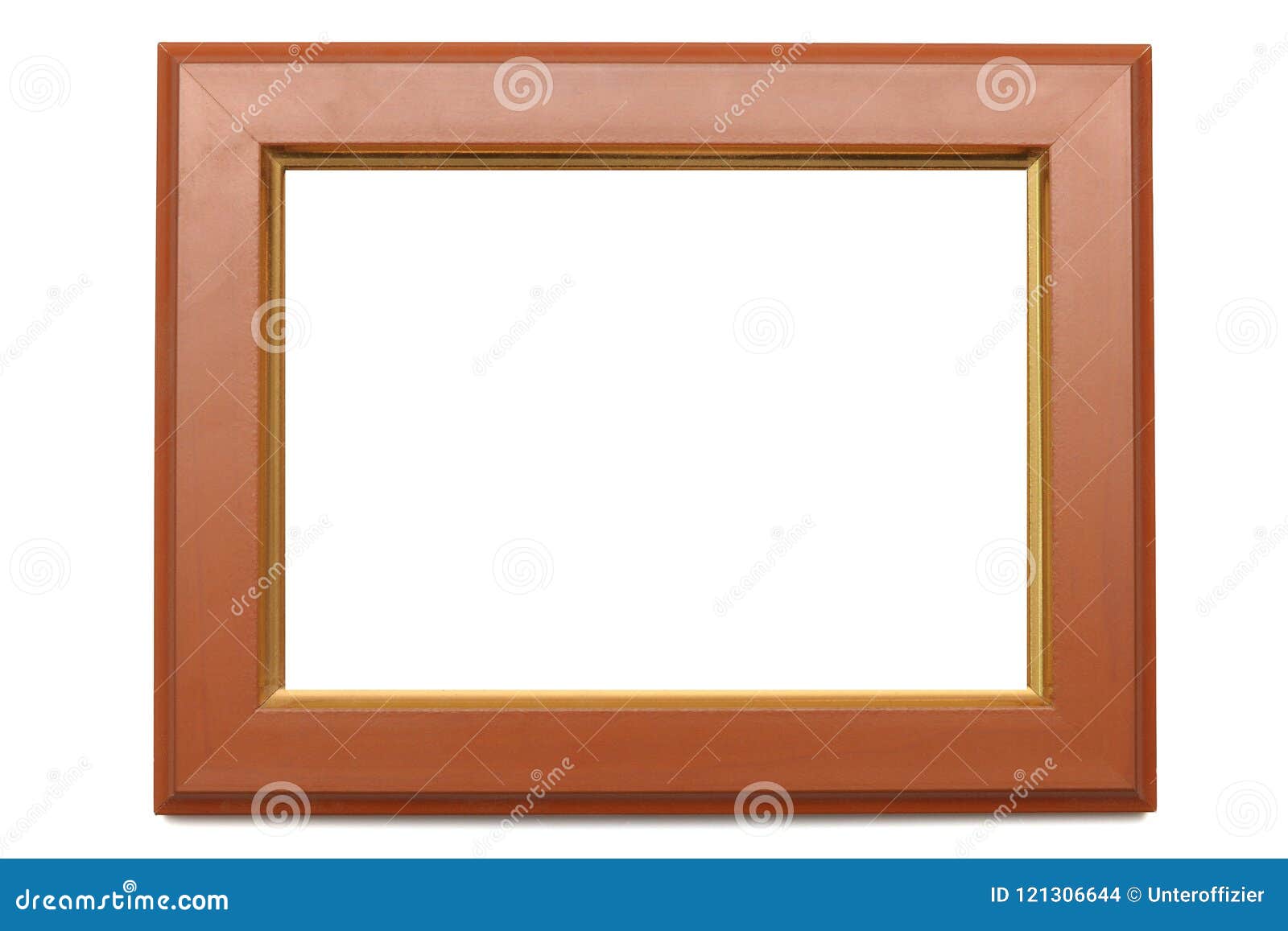 A Rectangular Shaped Photo Frame with Edges of Made of Wood. Stock ...
