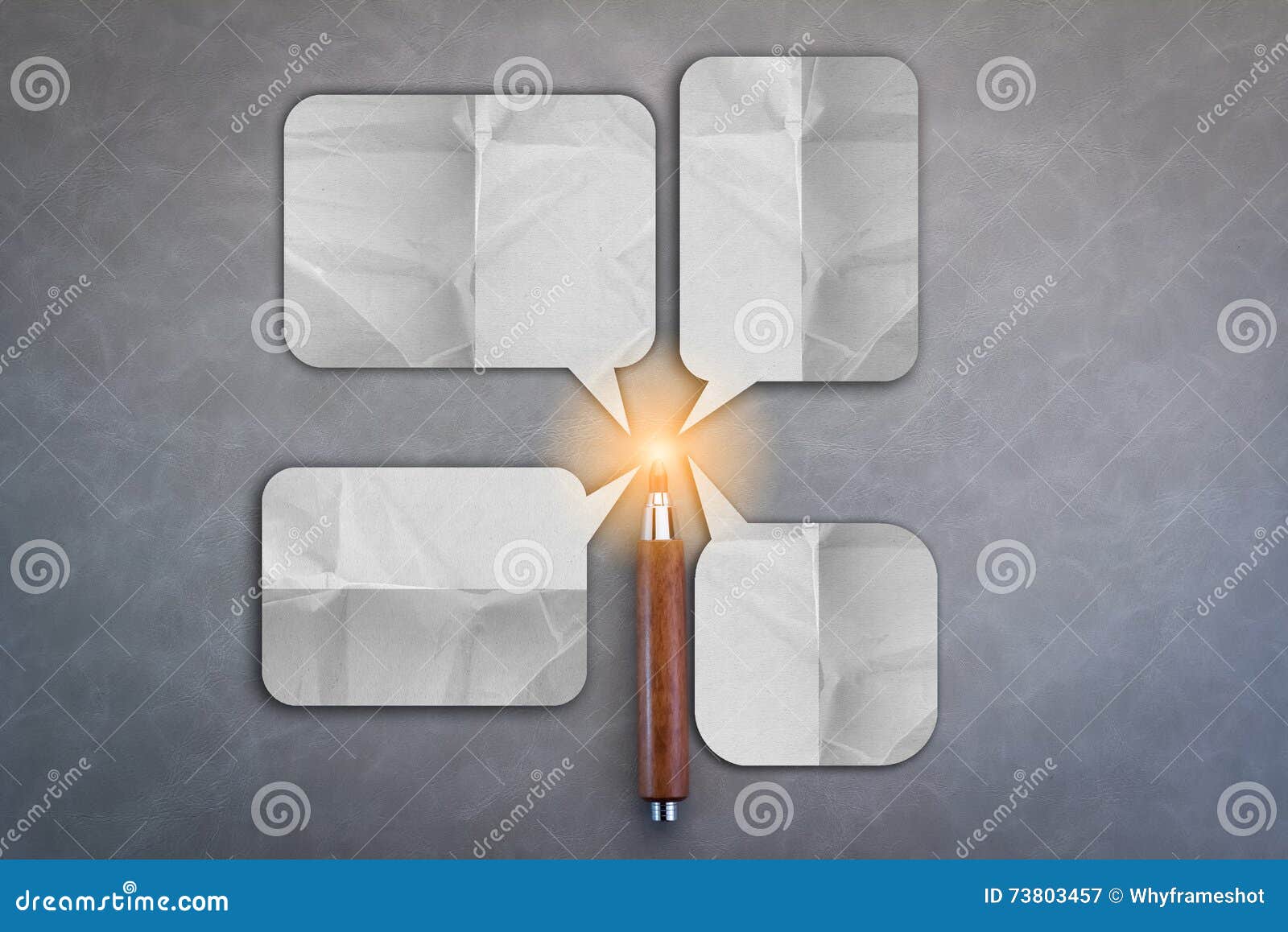 Rectangular Shaped Speech Bubble on Grey Background Stock Illustration ...