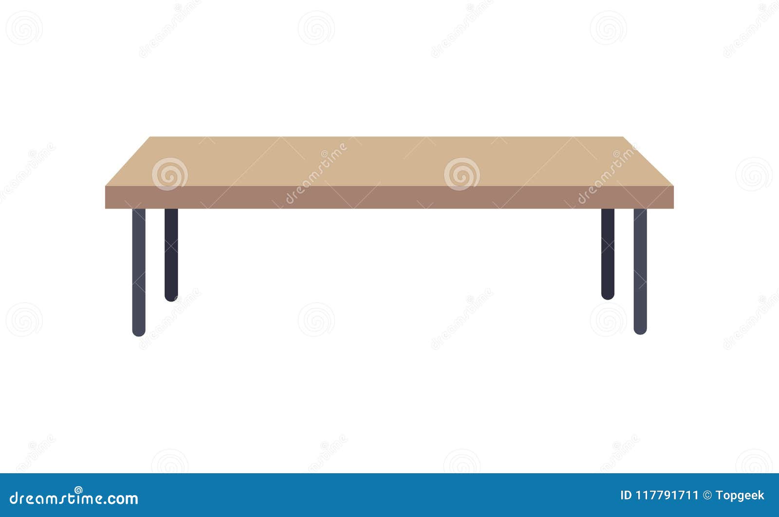 A Long Rectangle Table