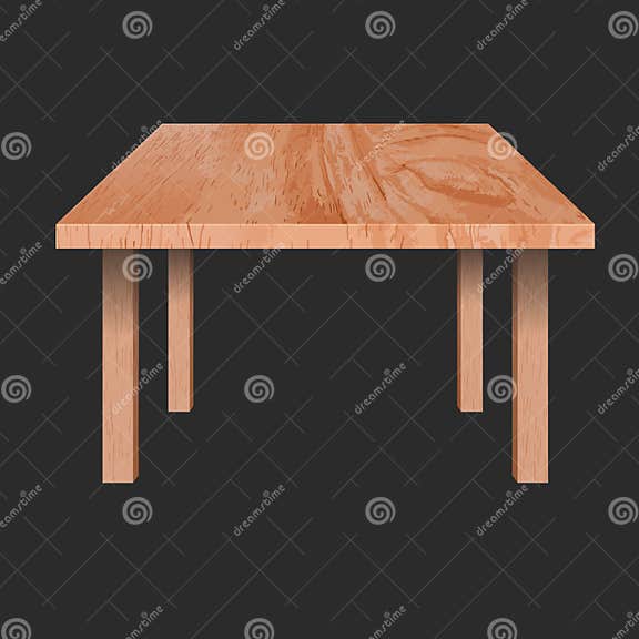 Rectangular Shaped Table on White Stock Photo - Illustration of object, isolated: 301671956