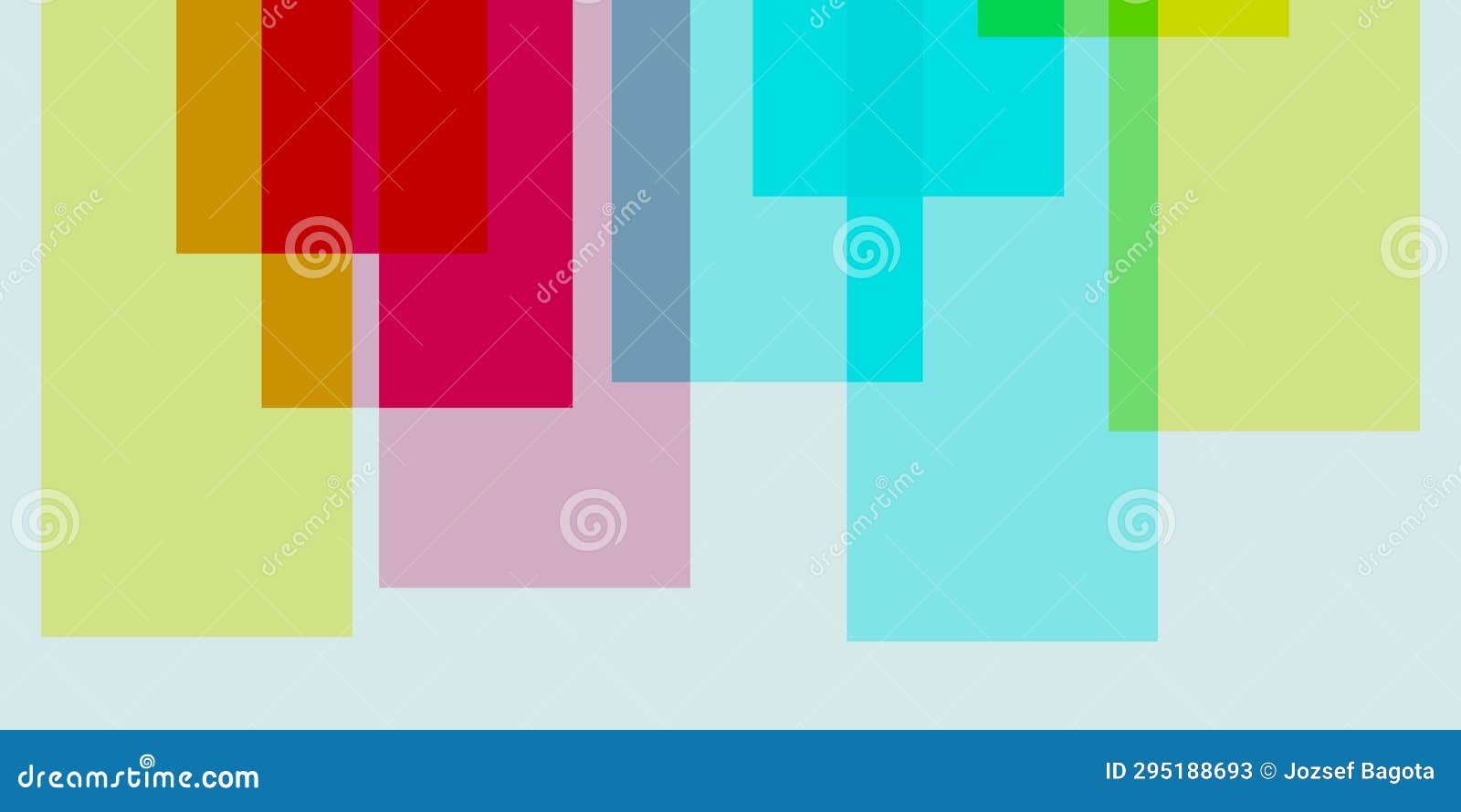 Rectangular Shapes, Layers, Riso Print Effect Graphics for Fabric ...