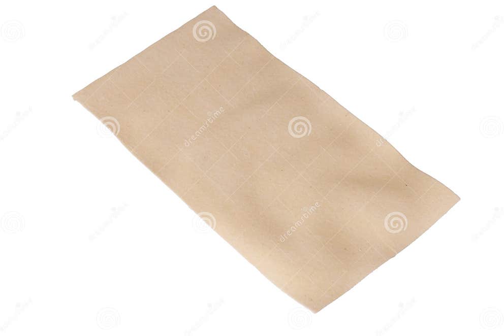 Rectangular Sheet of Dough for Lasagna Isolated on White Background ...