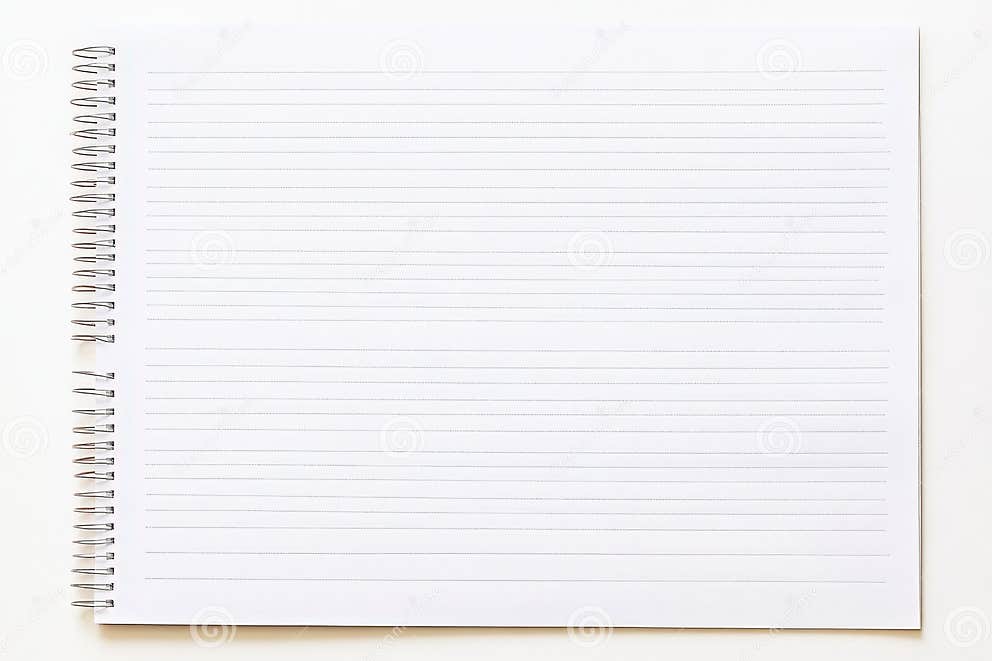A Rectangular Sheet of White Paper Featuring Lines Printed on it Stock ...