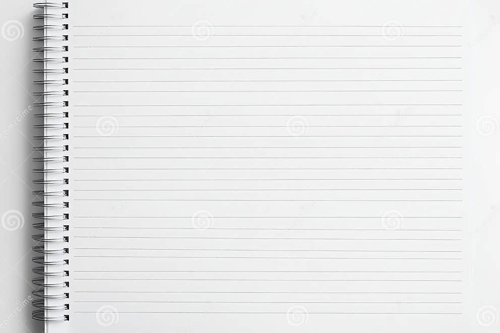 A Rectangular Sheet of White Paper Featuring Lines Printed on it Stock ...