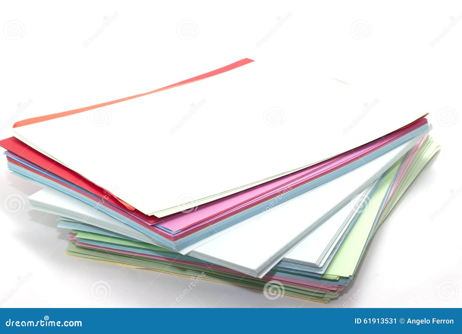 Rectangular Sheets of Colored Paper Stock Image - Image of sheets, size ...