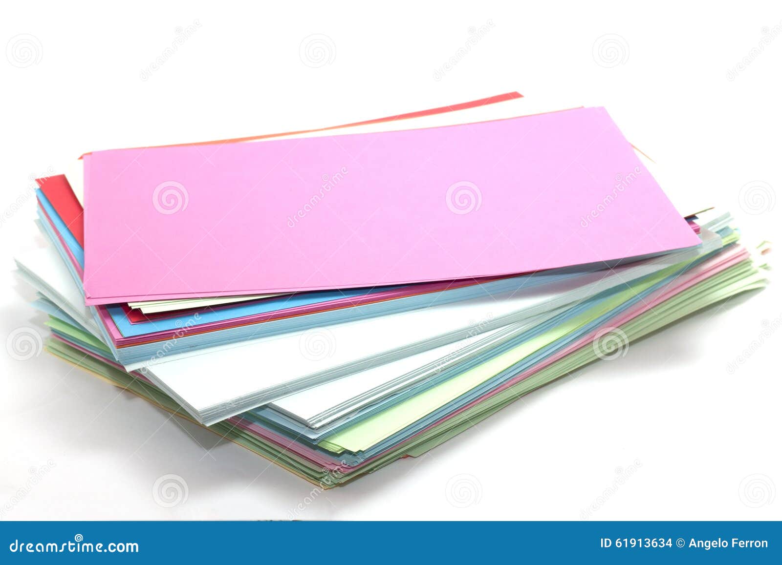 Rectangular Sheets of Colored Paper Stock Photo - Image of sheets ...
