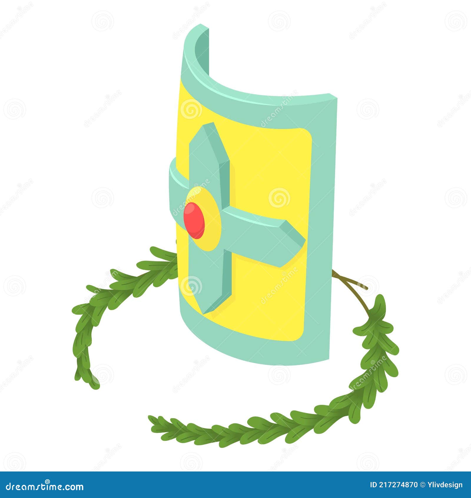 Rectangular Shield Icon, Isometric Style Stock Vector - Illustration of ...