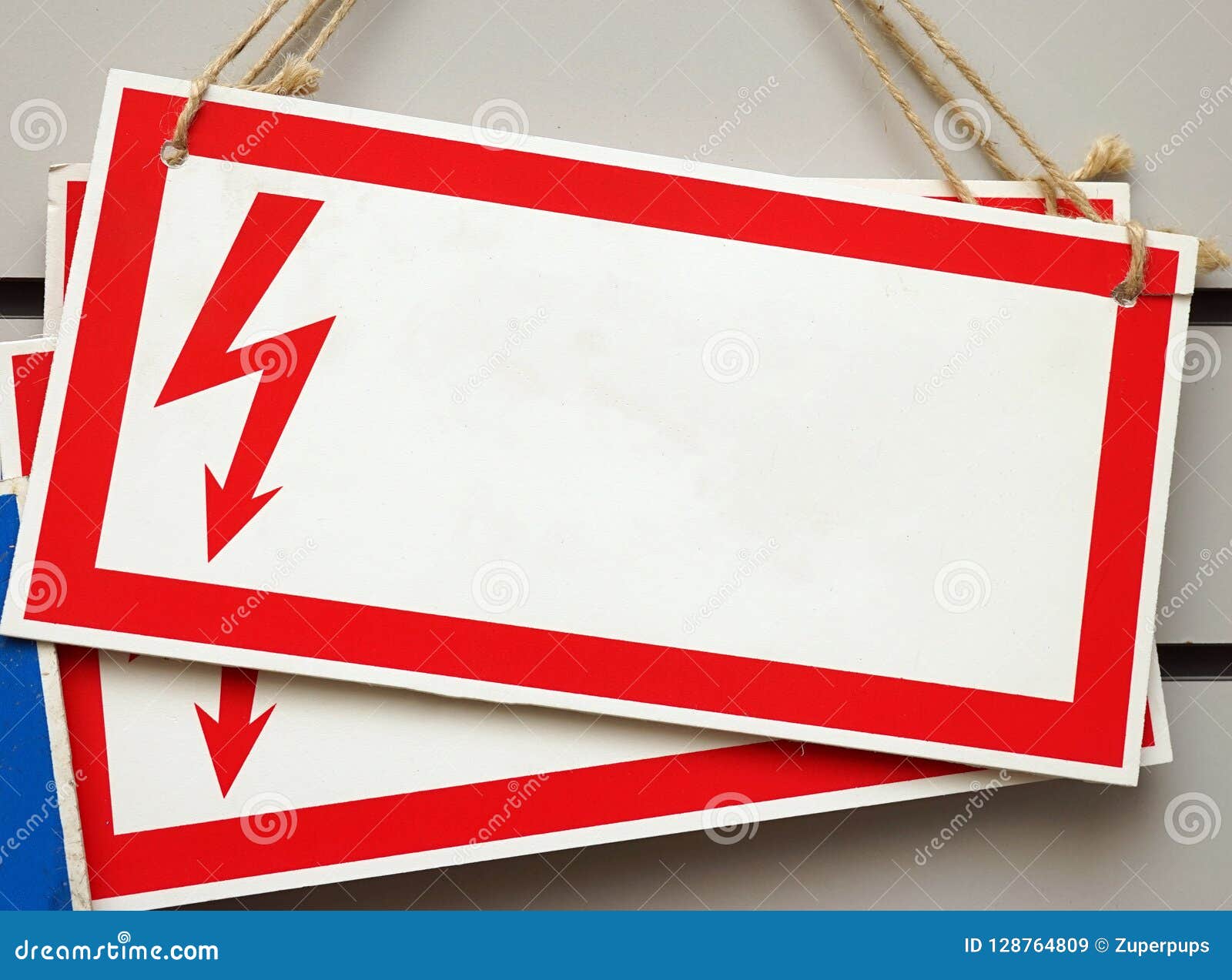 Red Rectangular Sign Reading Drive Thru For Fast Food Restaurant ...