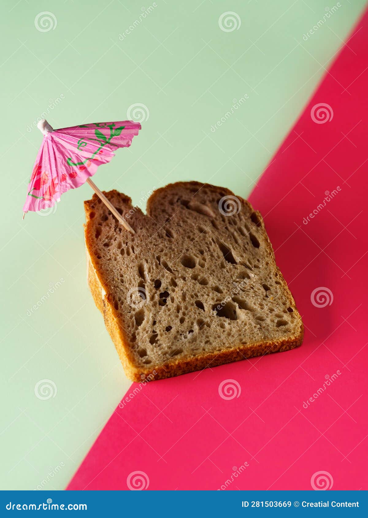 Rectangular sliced bread stock image. Image of dish - 281503669