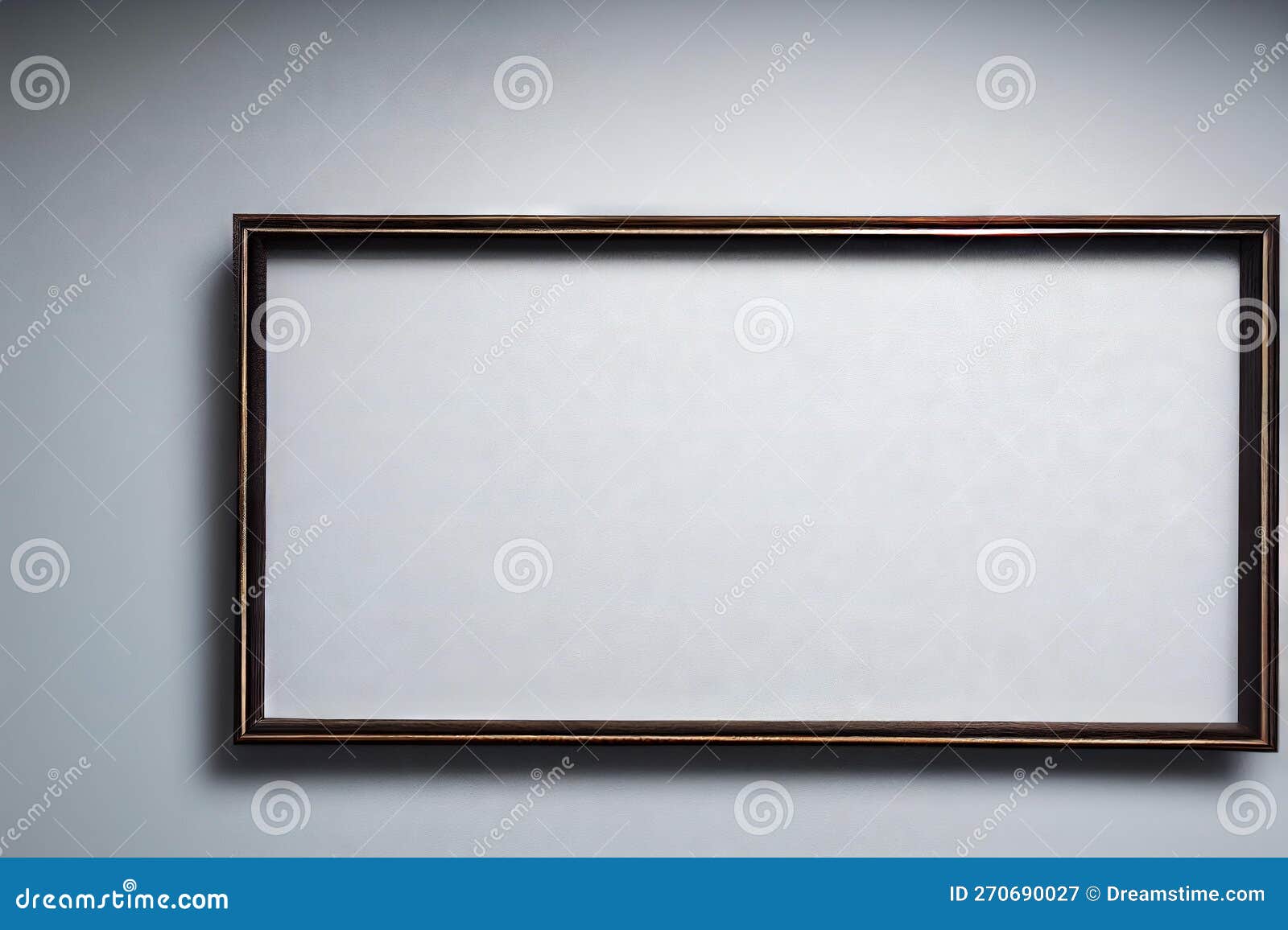 Rectangular Slim Picture Frame Mockup for Modern Pictures and Photos ...