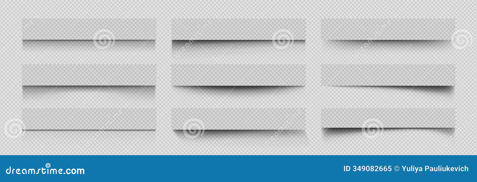 Rectangular Soft Shadows Effect Stock Vector - Illustration of text ...