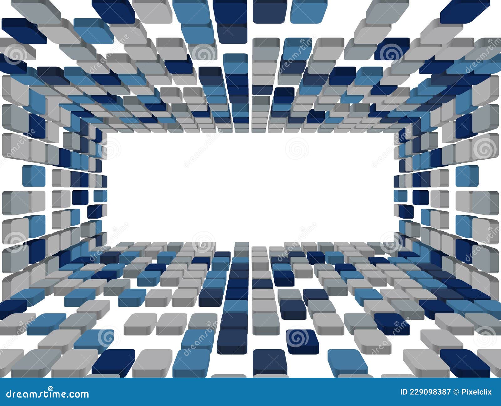 Floating Solid Blocks in Space. Stock Vector - Illustration of solid ...