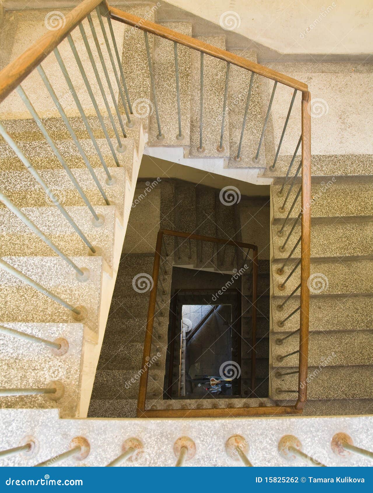 Rectangular Spiral Staircase Stock Photography - Image: 15825262