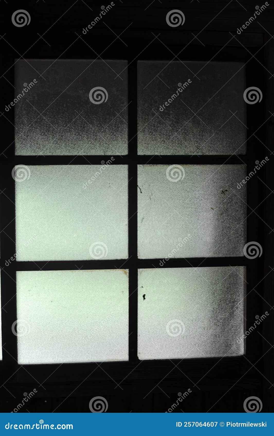 Rectangular and Square Window Frame with Green Light Stock Image ...