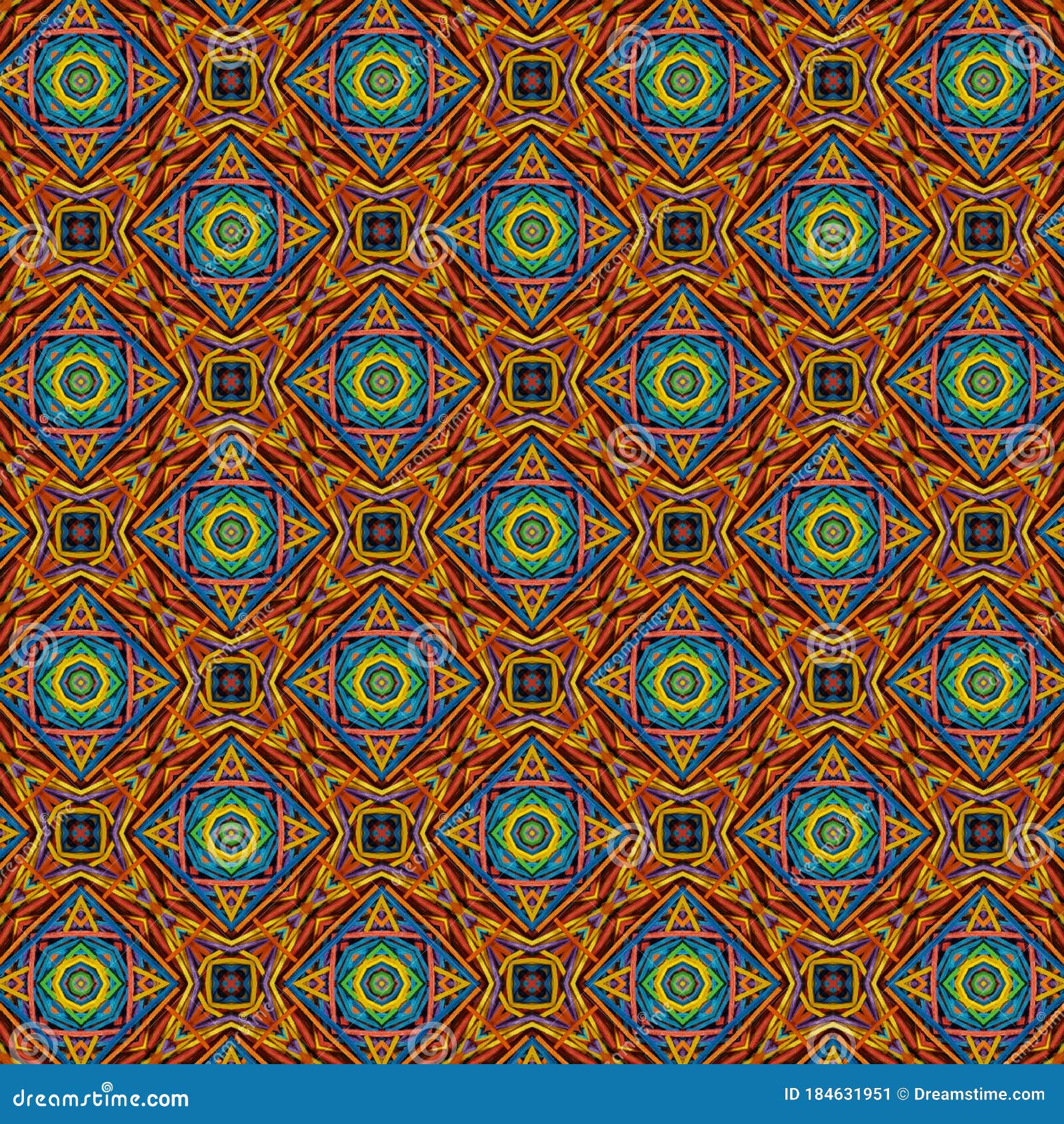 Rectangular And Star-shaped Polygons Are Spread Out Radially.Motif.RED ...