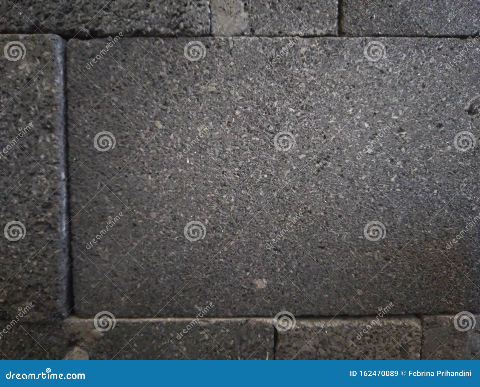 Rectangular Stone Walls Neatly Arranged Stock Image - Image of cement ...
