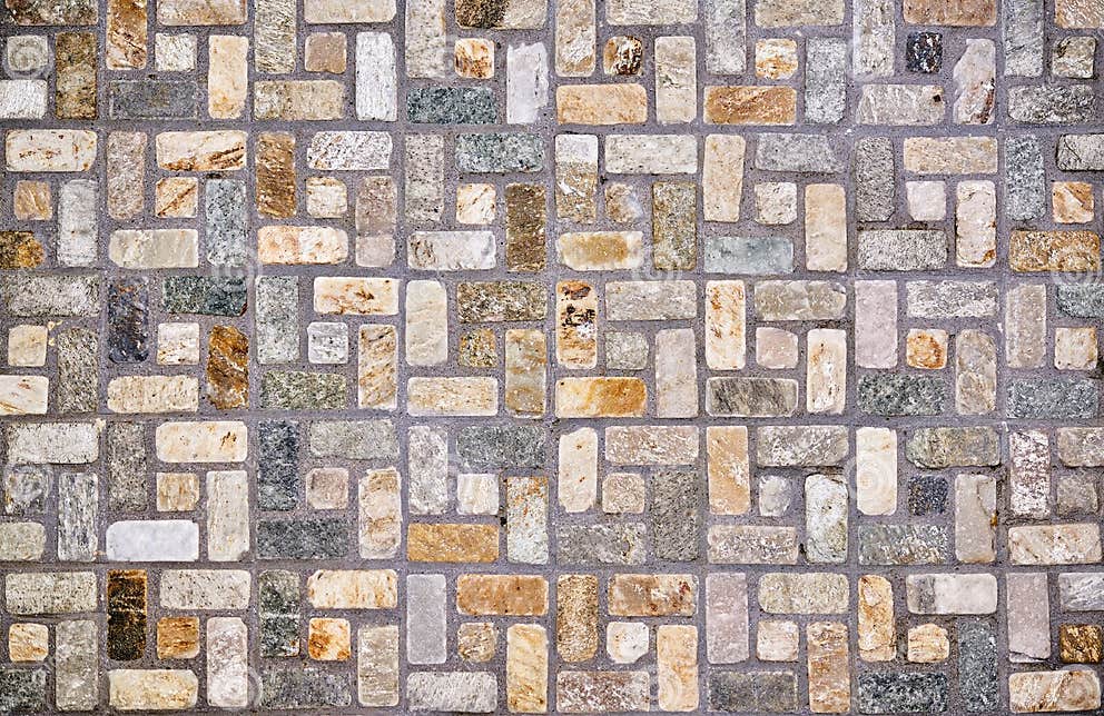 Colored Rectangular Stones on the Ground Making Shapes and Giving ...