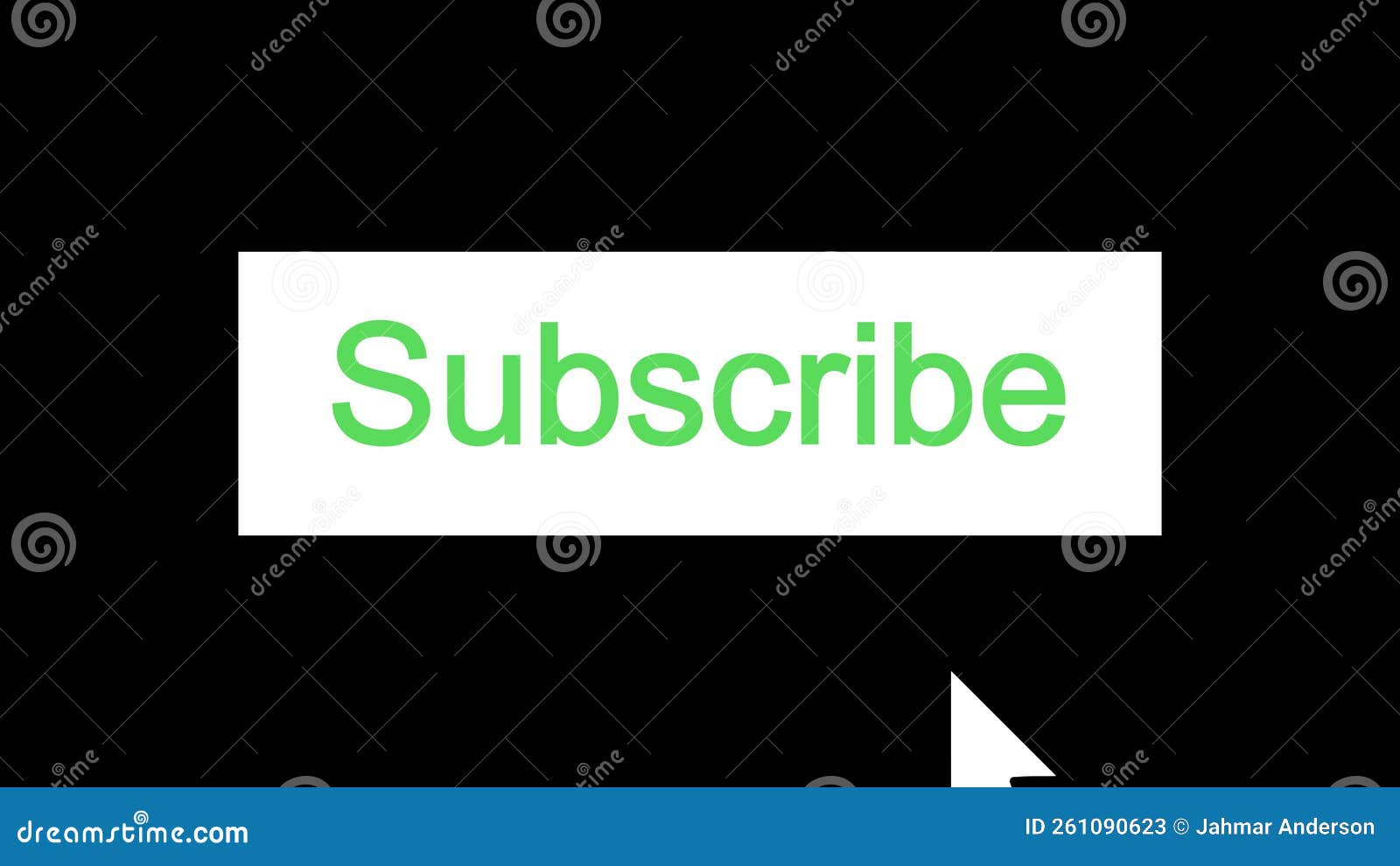 Rectangular Subscribe Button Animation, Green and White Stock Video ...