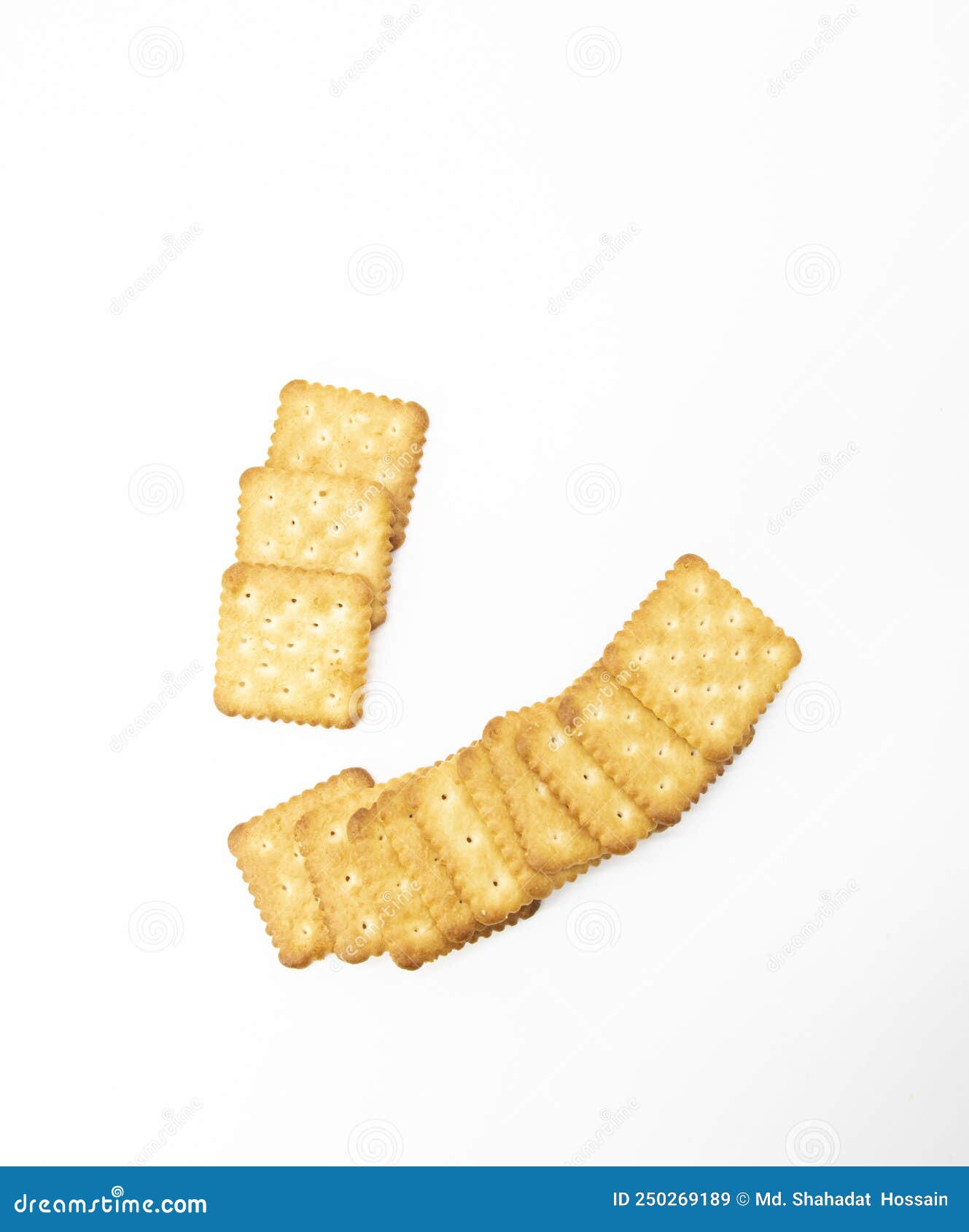 Rectangular Sugar Biscuit in Design Isolated on White Stock Image ...