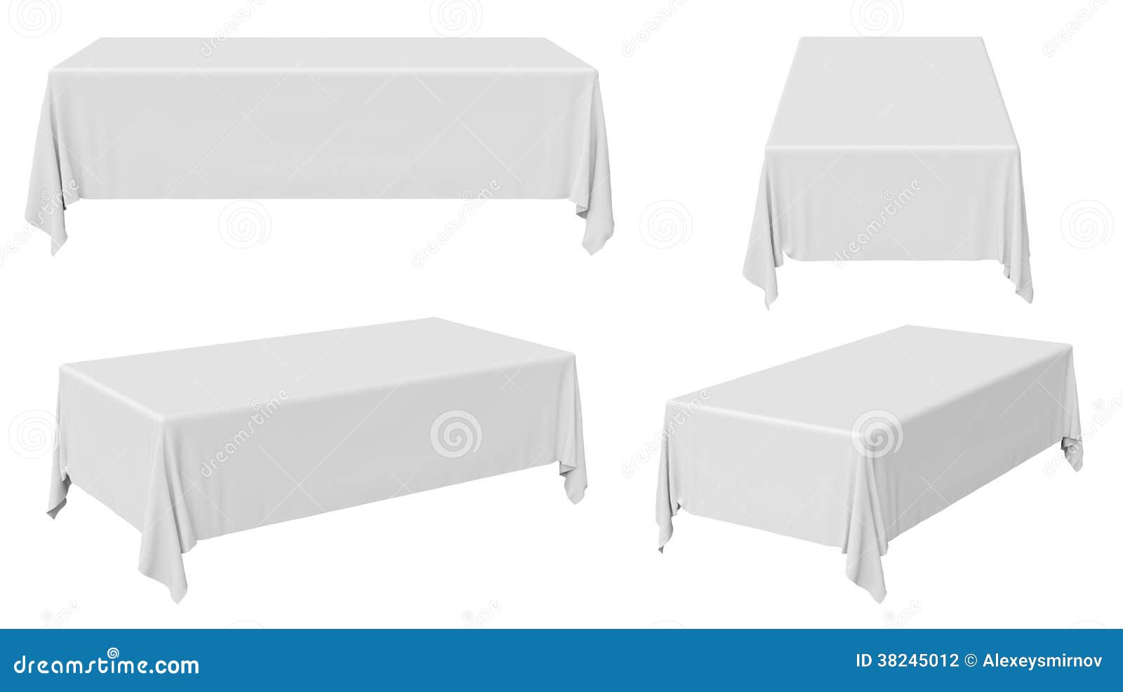 Rectangular tablecloth set stock illustration. Illustration of decor ...