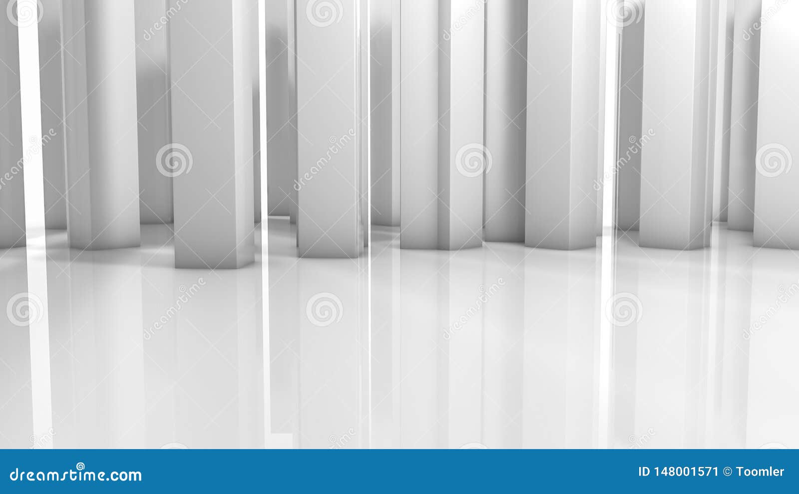 Rectangular Three-dimensional Columns. Abstract Illustration Stock ...