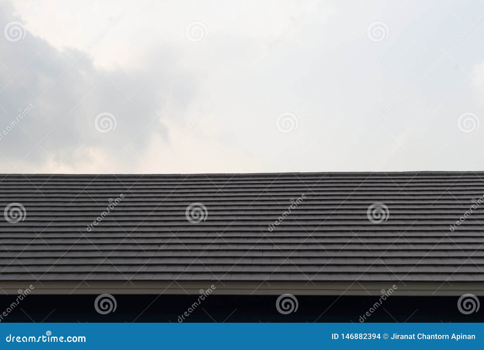Rectangular Tiles on the Roof Stock Photo - Image of construction ...