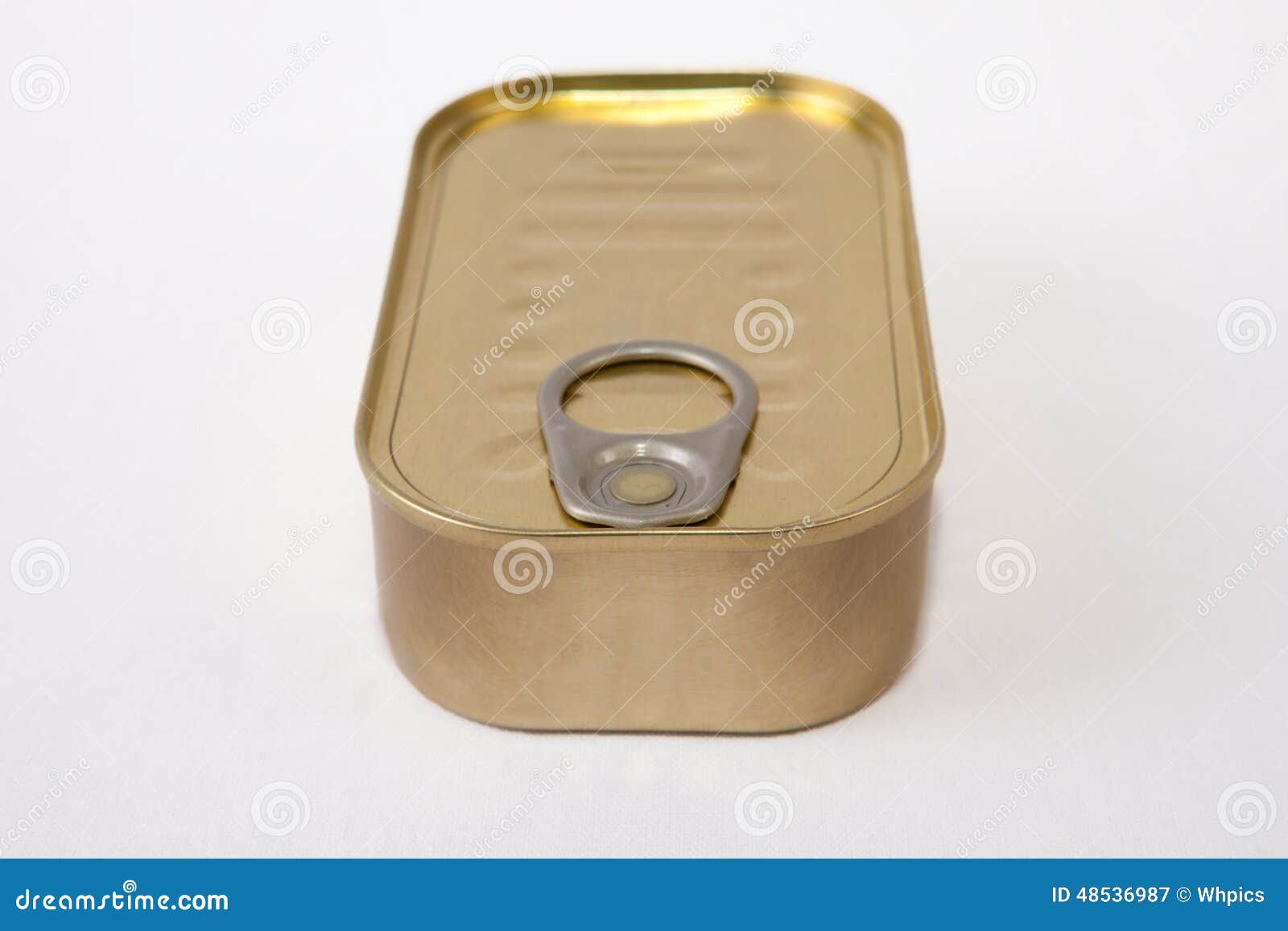 Rectangular tin can stock image. Image of preserve, golden - 48536987