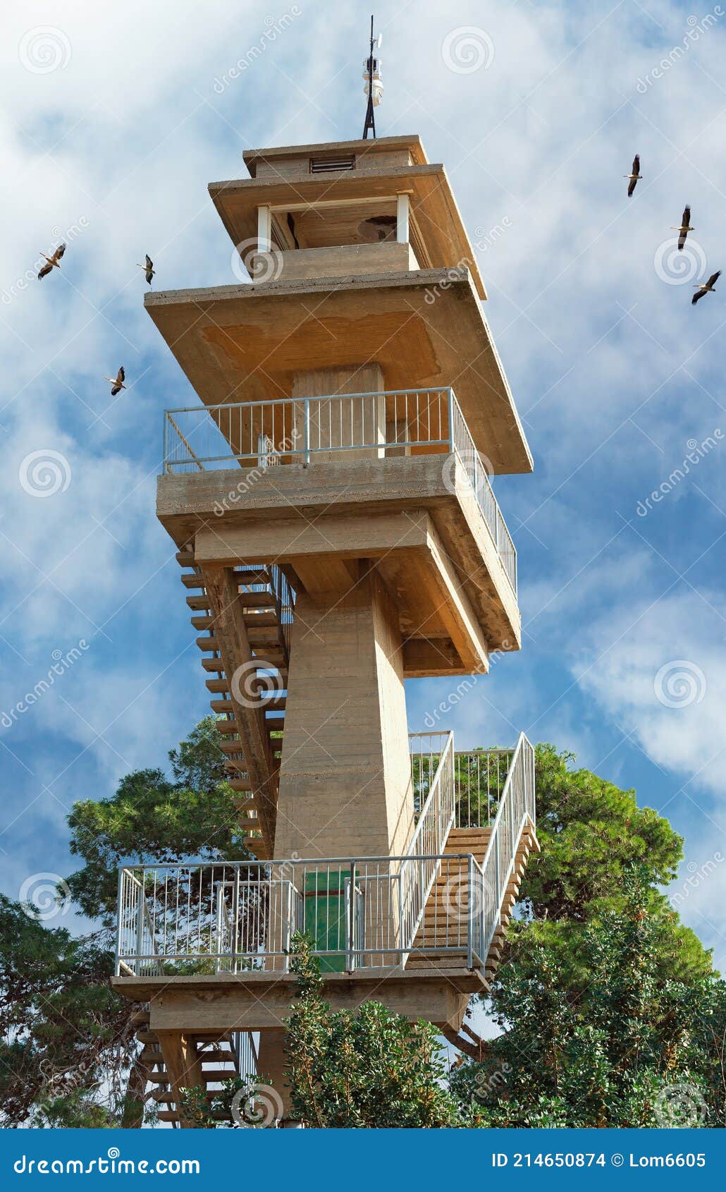Rectangular Tower with Steps Leading To the Top Stock Photo - Image of ...