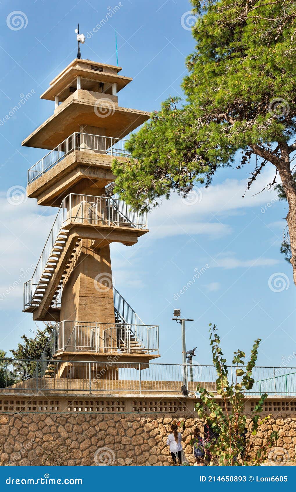 Rectangular Tower with Steps Leading To the Top Stock Image - Image of ...