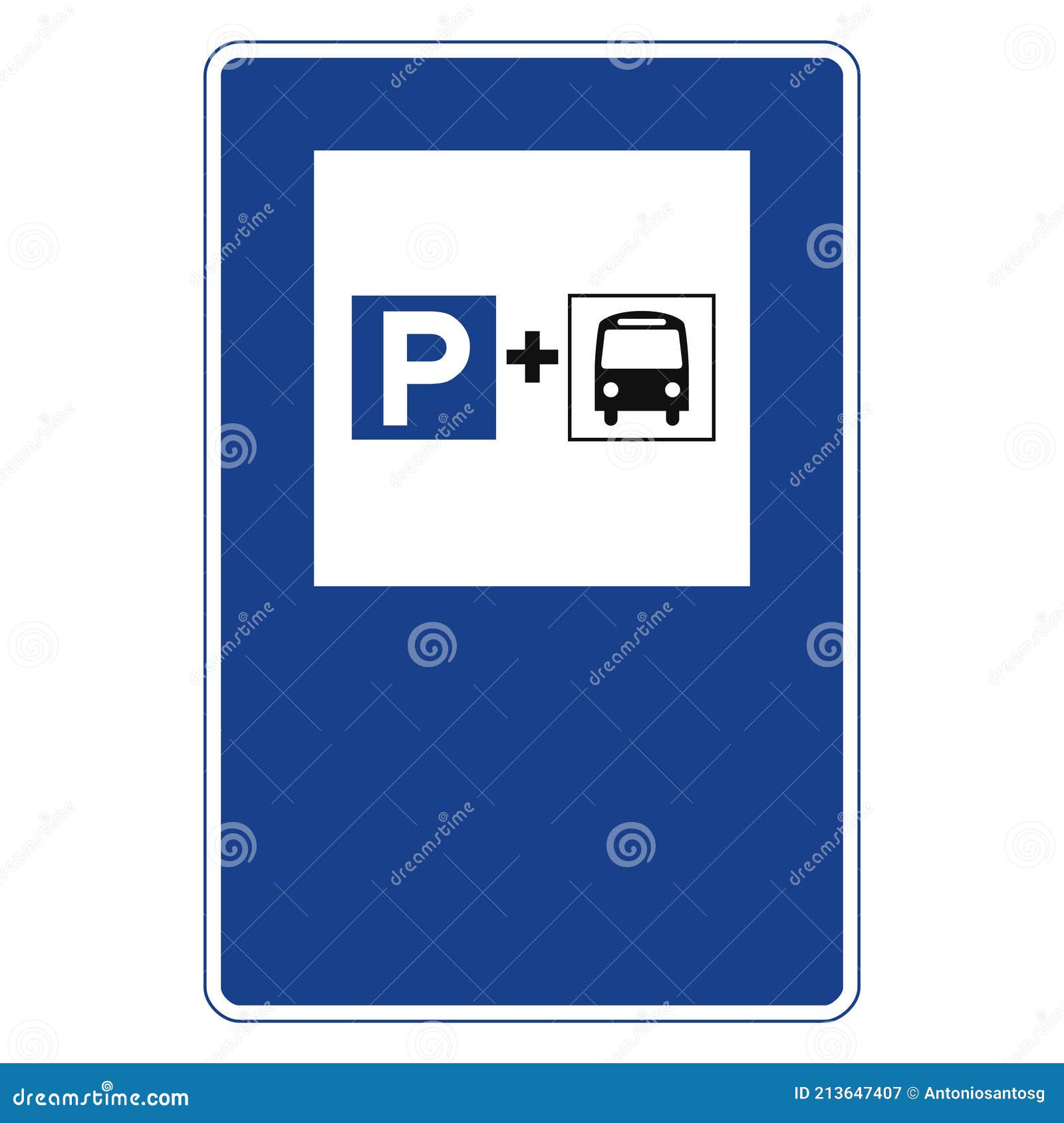 Rectangular Traffic Signal in Blue and White, Isolated on White ...