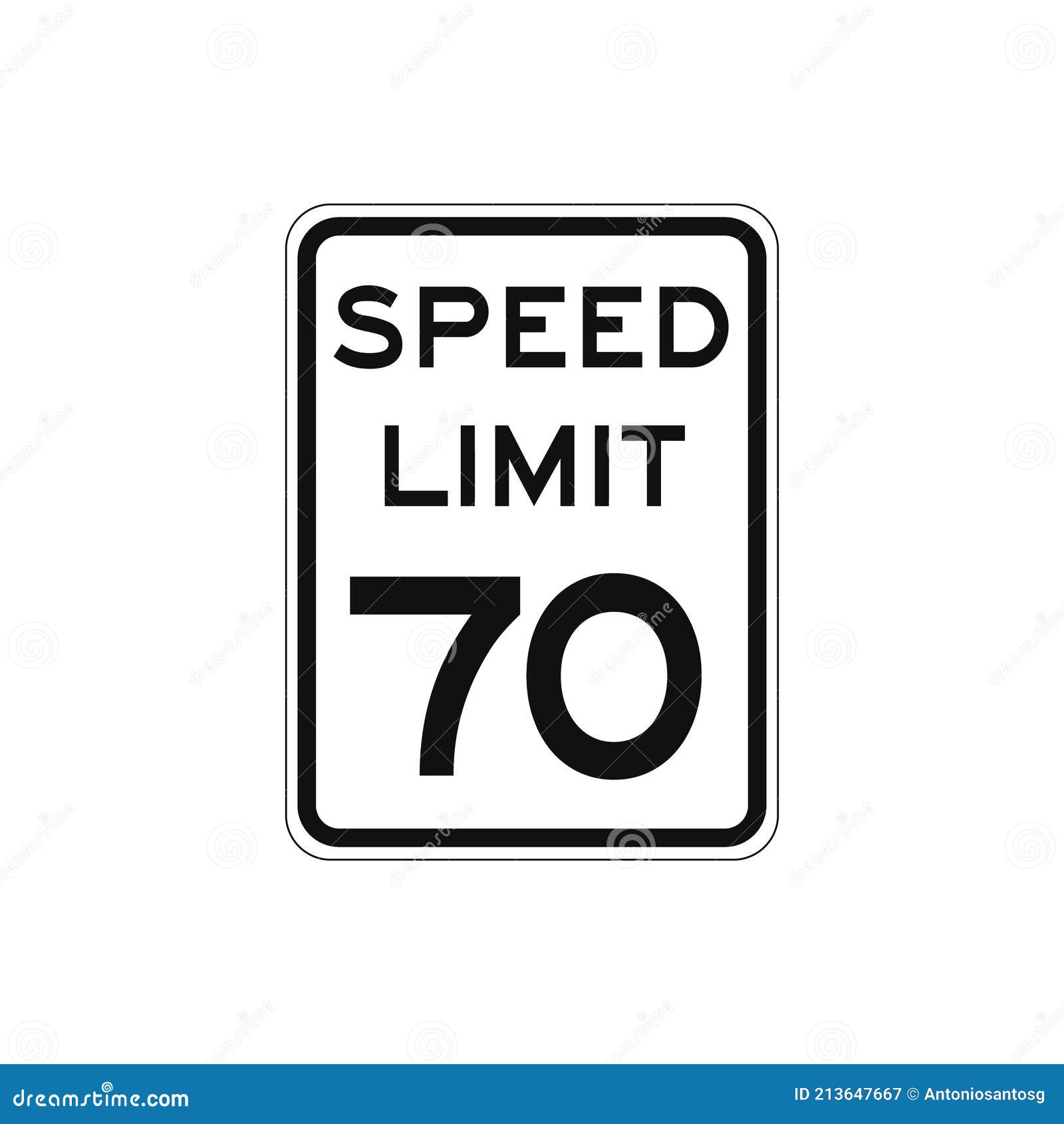 Rectangular Traffic Signal with White Background and Text in Black ...