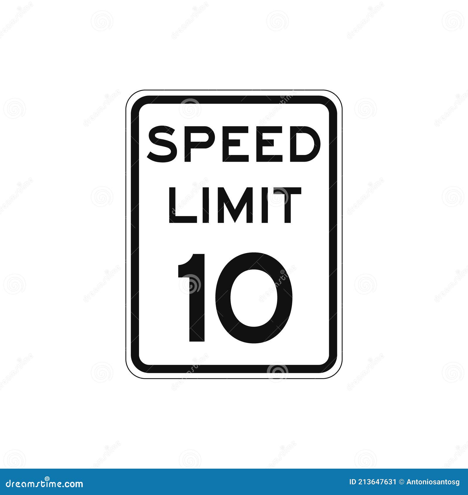 Rectangular Traffic Signal with White Background and Text in Black ...