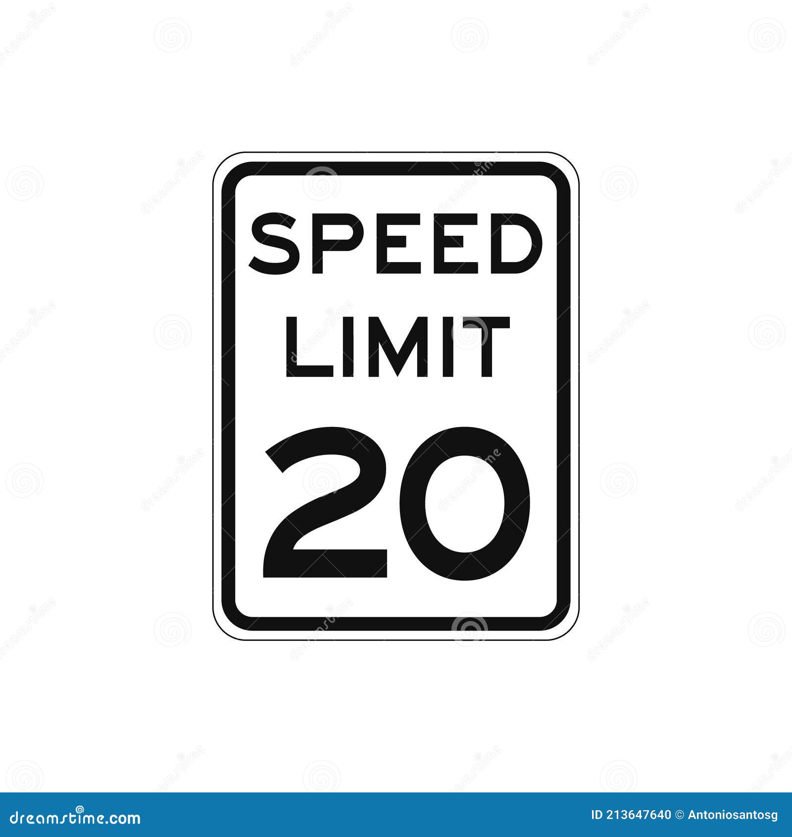 Rectangular Traffic Signal with White Background and Text in Black ...