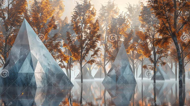 Rectangular Trees and Triangular Leaves Create a Geometric Forest in a ...