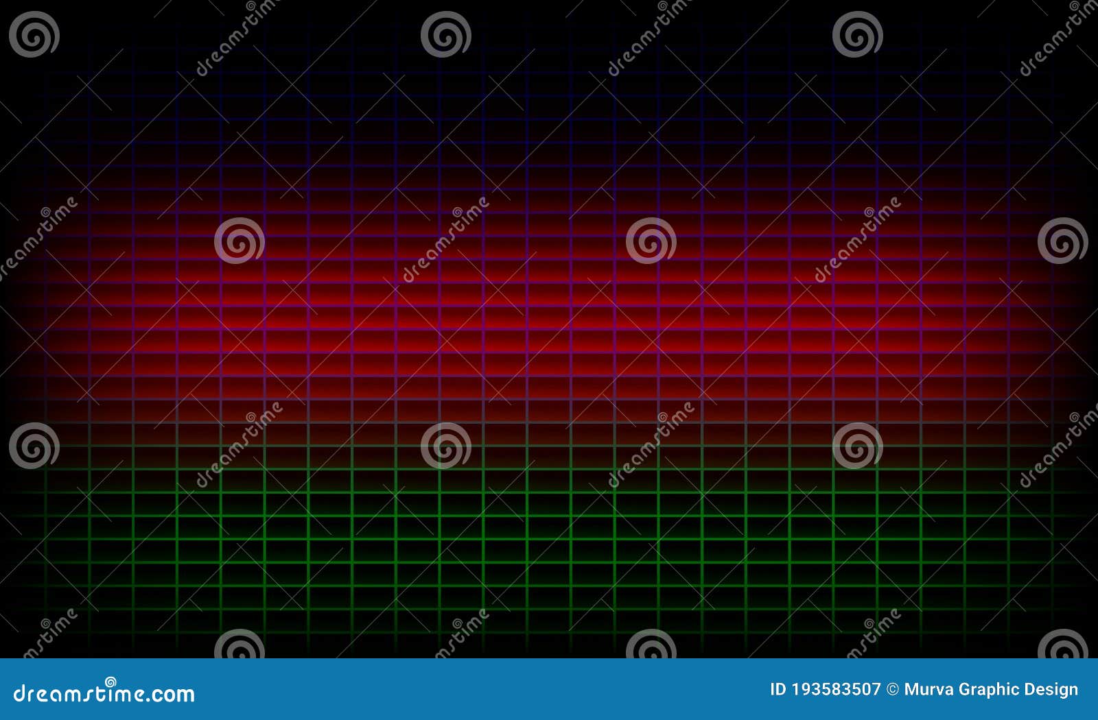 Rectangular Vector Illustration in Black, Red and Green Colors Stock ...