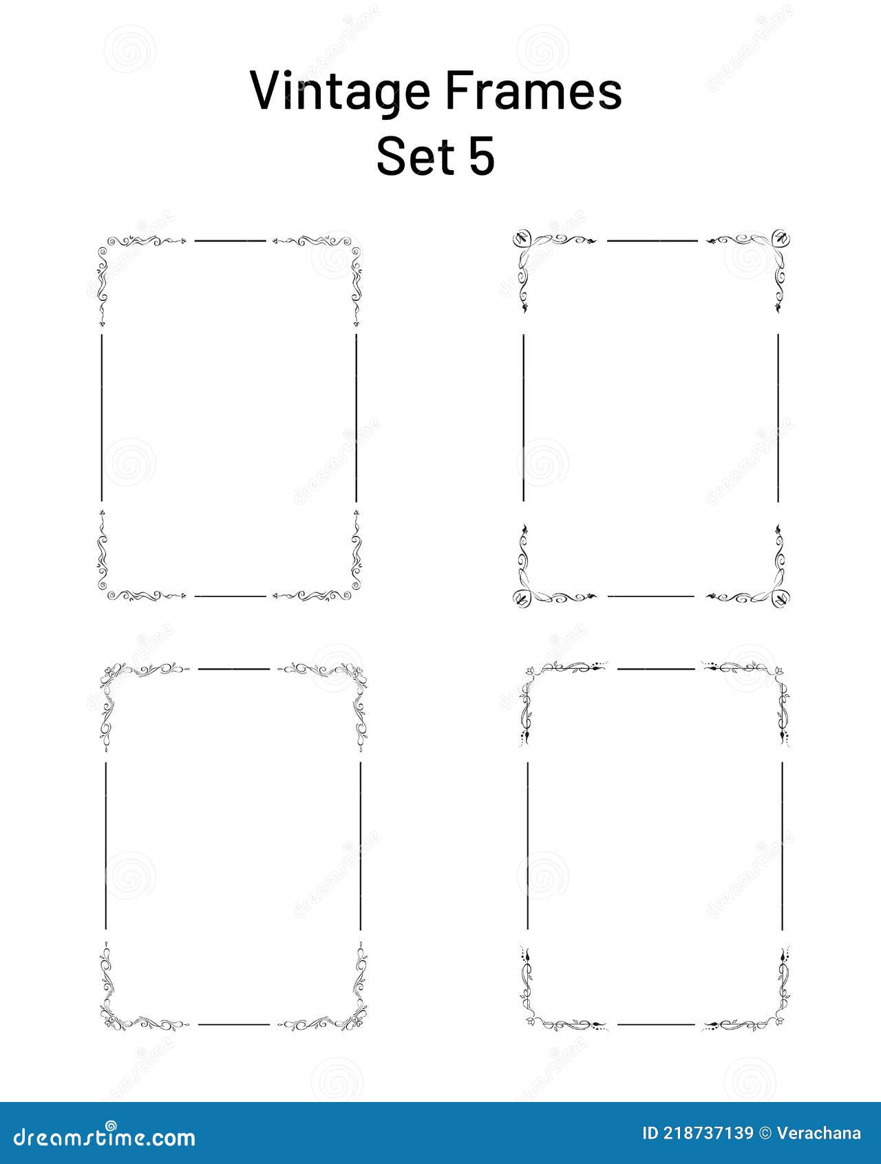 Rectangular Vignette Frame. Vector Illustration | CartoonDealer.com ...