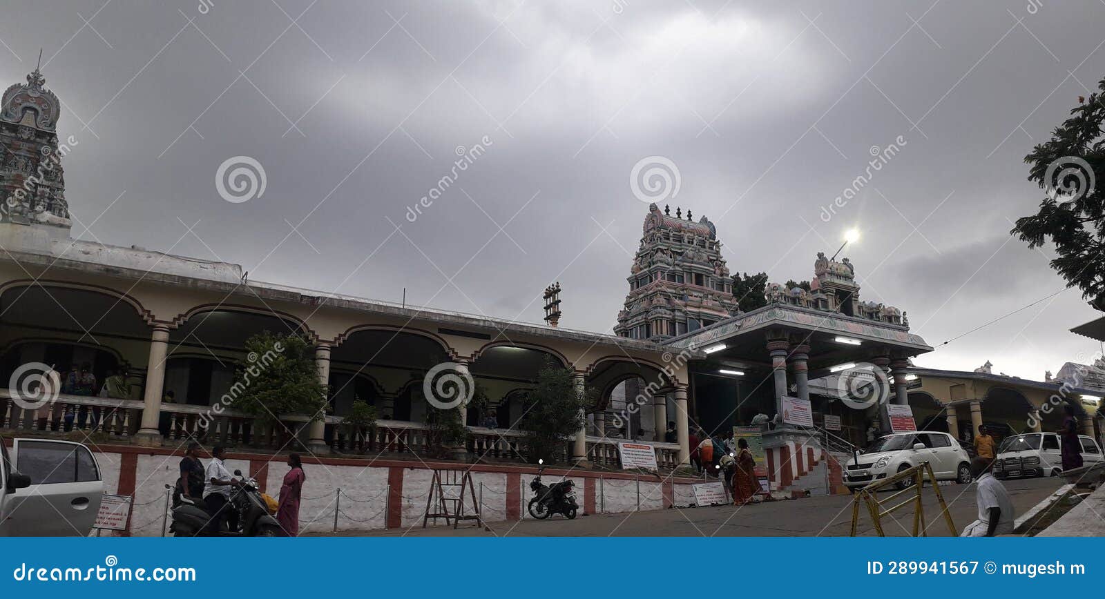 Rectangular View Temple Shivan Kovil Editorial Photography - Image of ...