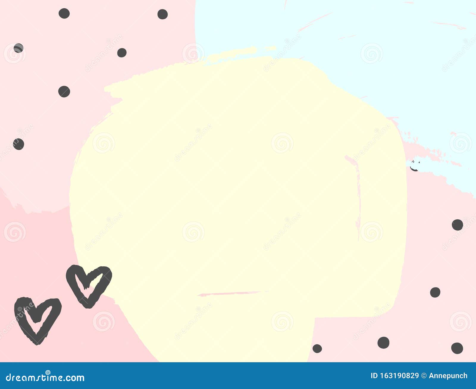 Red Rectangular Watercolor Texture Paint Stain Brush Cartoon Vector ...