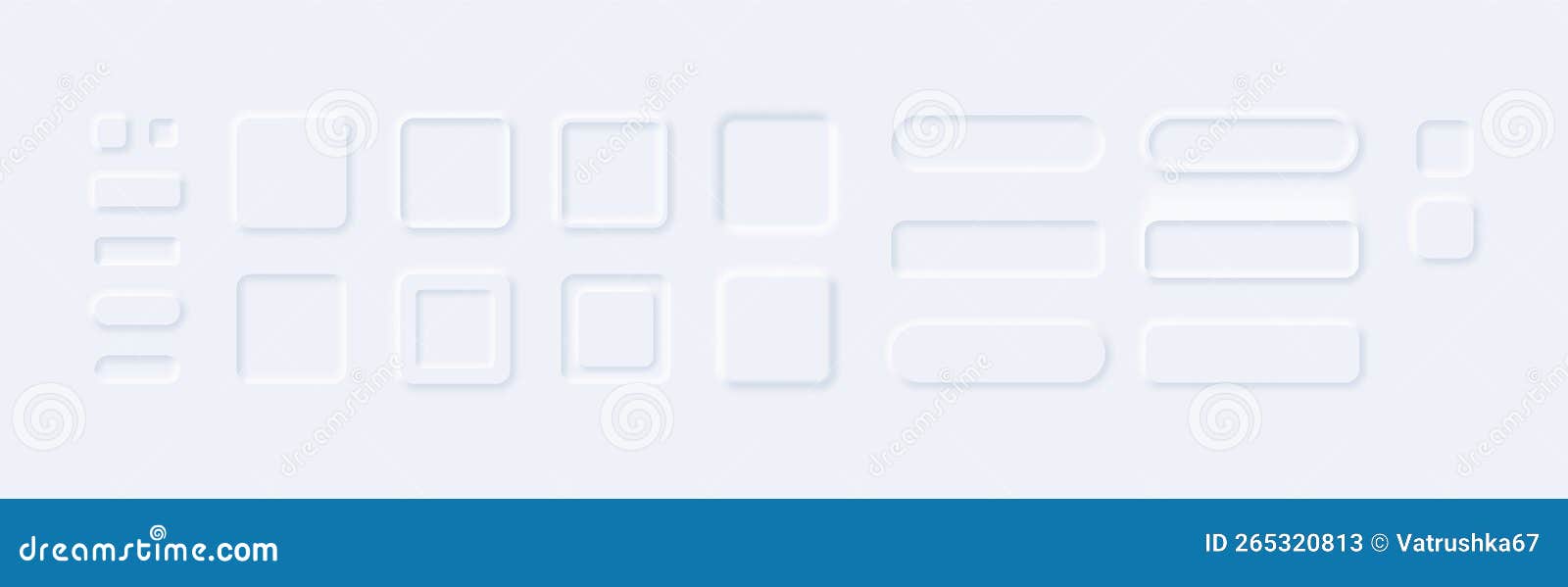 Neumorphism UI, On And Off Buttons Set, Neumorphic White 3d Slider Bars, Unlock And Lock Cartoon ...