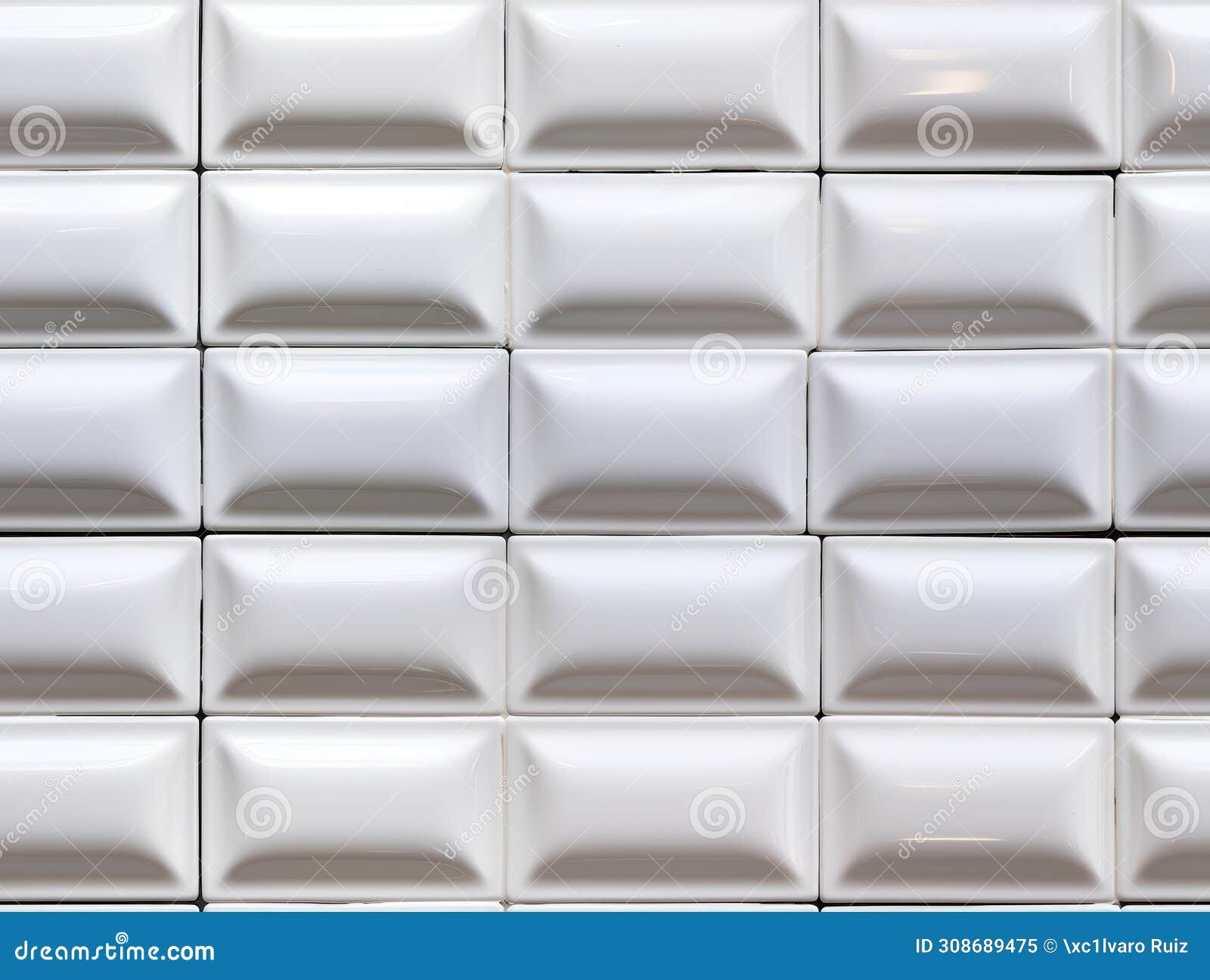 Rectangular White Tiles, Pattern for Textures and Materials. Generative ...