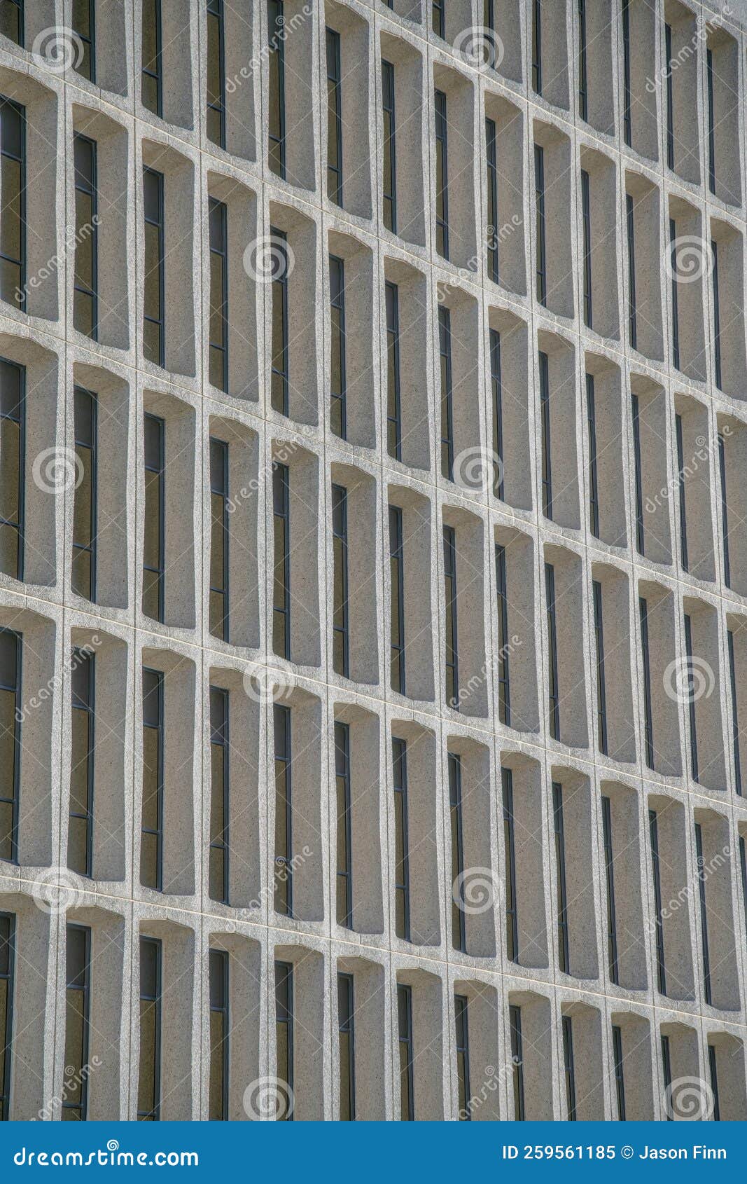 Rectangular Windows on a Modern Building in San Antonio Texas Stock ...