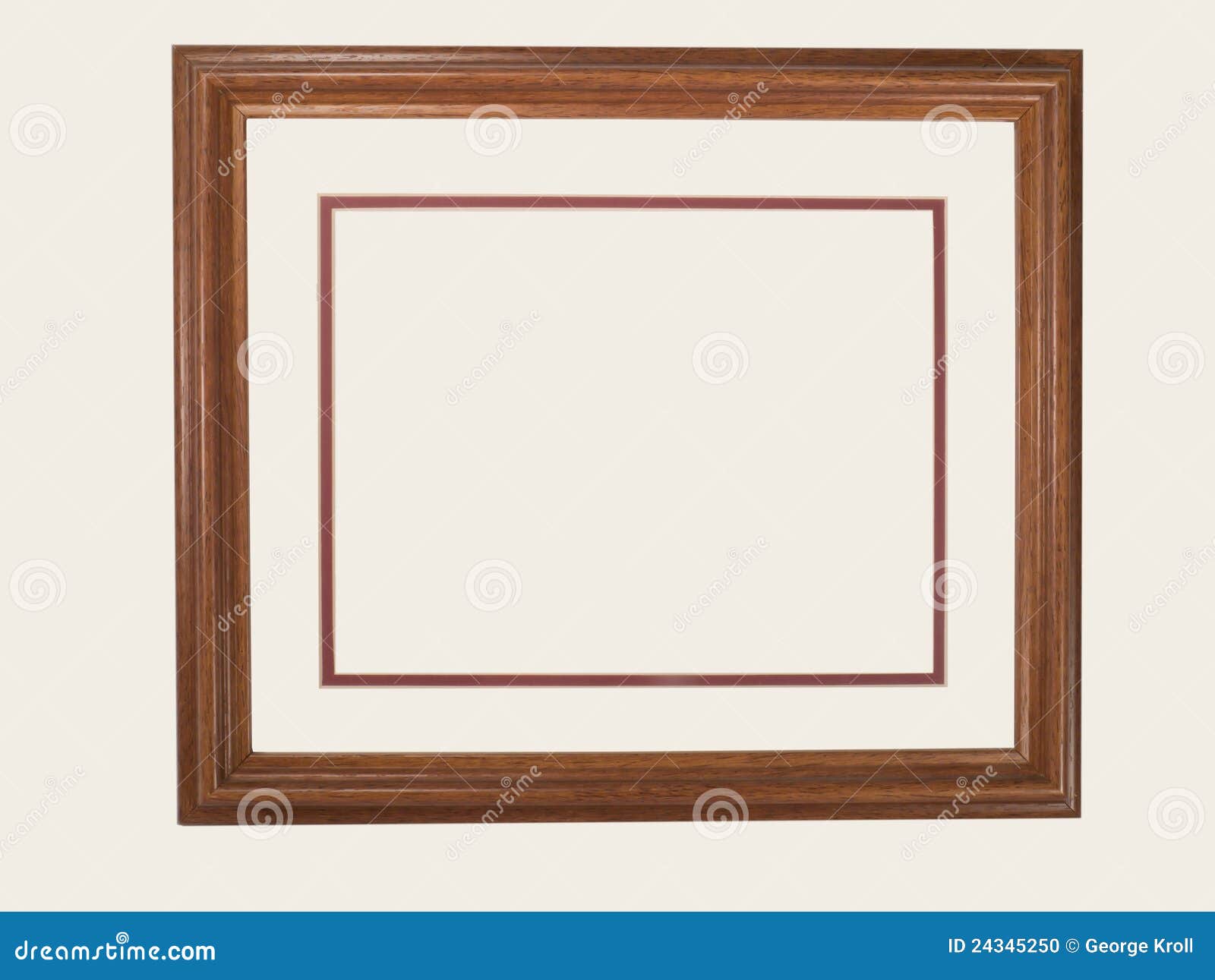 Rectangular Wood Frame stock photo. Image of brown, mirror - 24345250