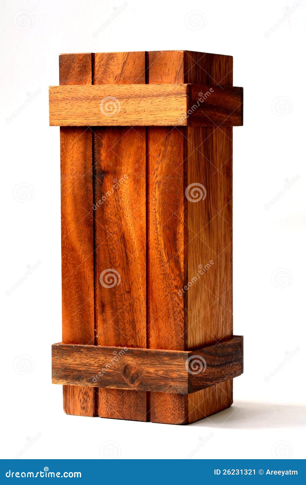 Rectangular wooden box. stock image. Image of timber - 26231321