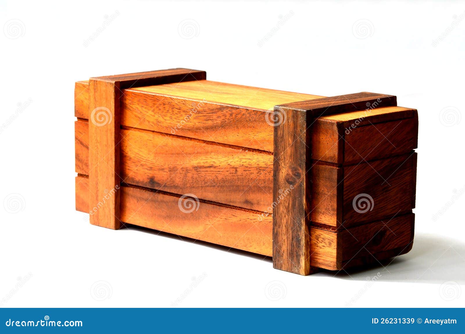 Rectangular wooden box. stock image. Image of wooden - 26231339