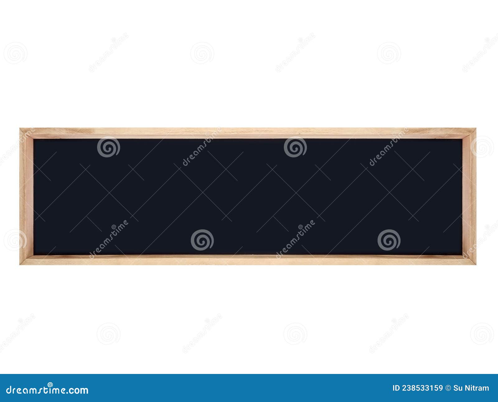 Rectangular Wooden Frame with a Black Background for Writing. Vintage ...