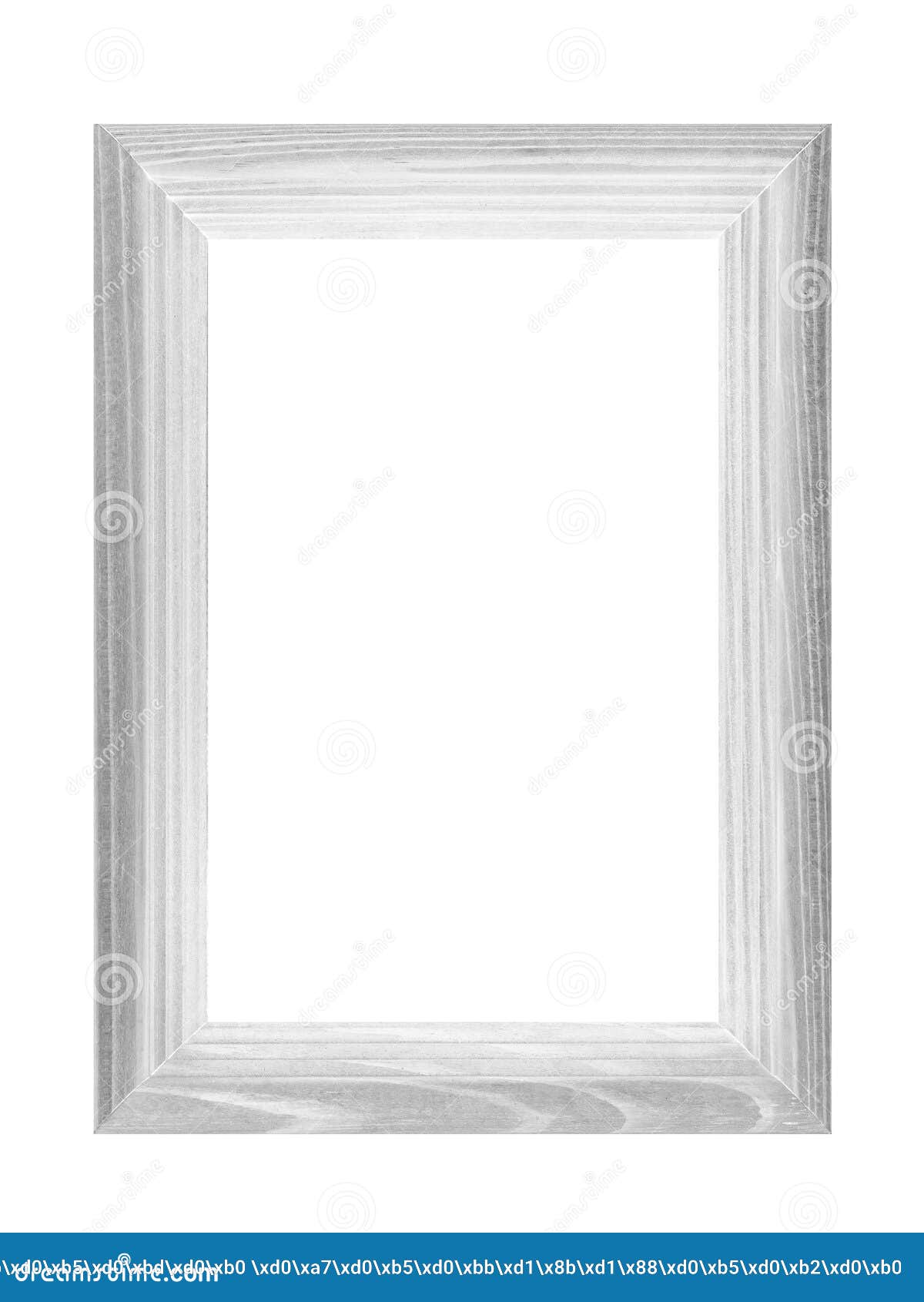 Rectangular Wooden Frame for Painting and Photography Isolated Stock ...